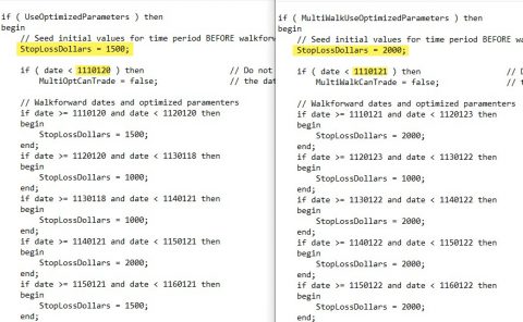Why are new walkforward re-opt results different from previous re-opt? - MultiWalk