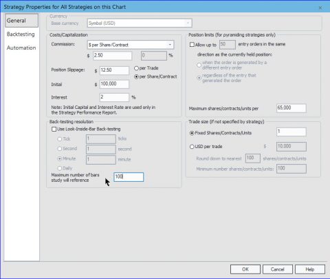 Applying the walkforward strategy to a TradeStation chart - MultiWalk